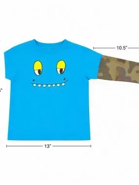 Place | Shirts & Tops | Meet The Friendly Little Blue Monster | Poshmark